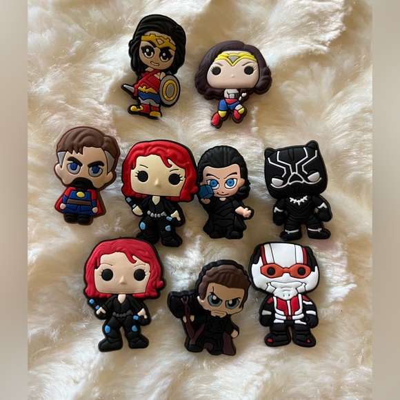 Accessories | Jibbitz Charms For Crocs Thor Green Lantern Groot ...